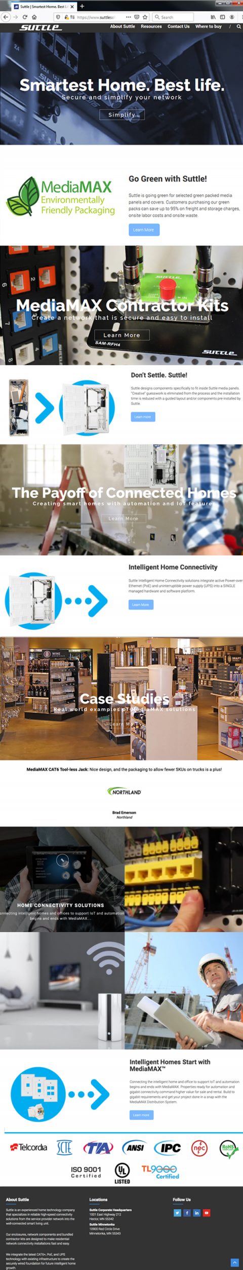 Suttle Website – Darren Byrnes Design